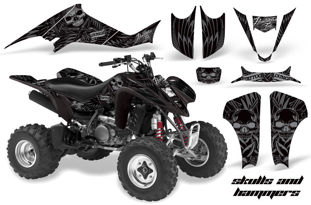 Suzuki LTZ 400 03-08 Graphics Skulls&Hammers Silver (842 of 1366)