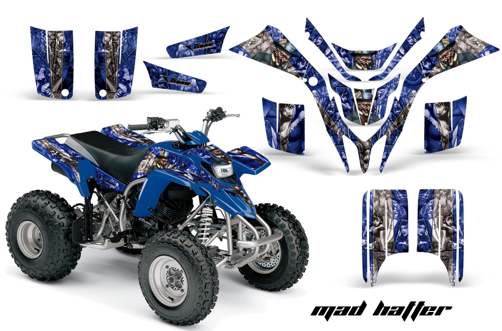 Yamaha Blaster Graphics Kit MadHatter BlueSilverstripe (1016 of 1366)
